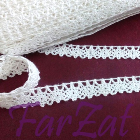 Dantela crosetata 1,5 cm – Cod 1 – FarZat Mercerie | Mercerie Online ...